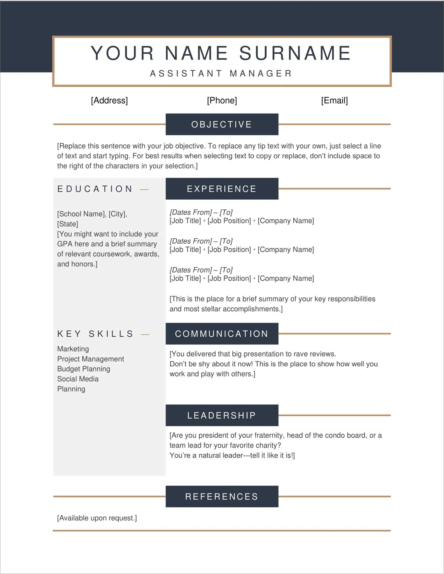 Resume Template Fillable Free Susamiakaneb