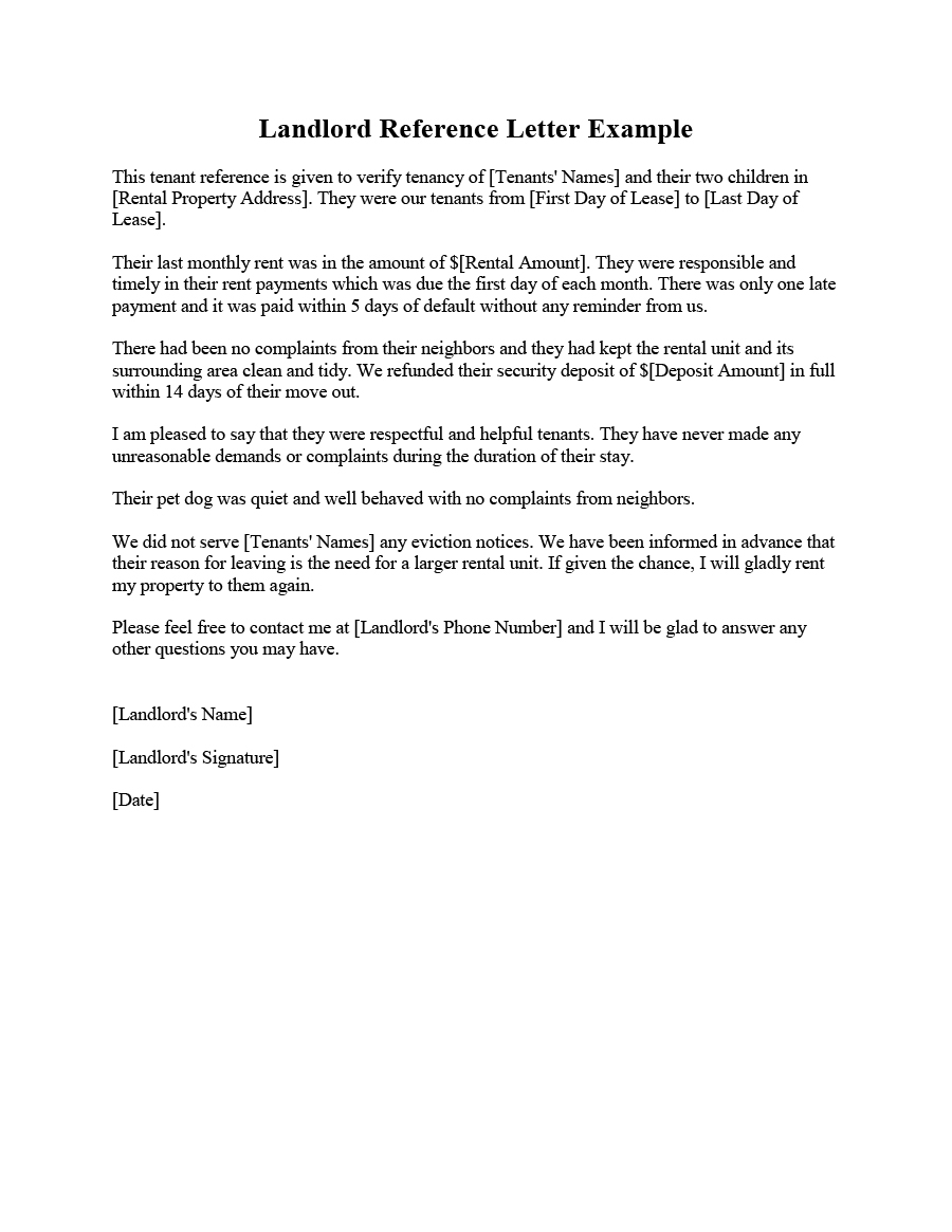 Bank Reference Letter For Landlord Invitation Template Ideas