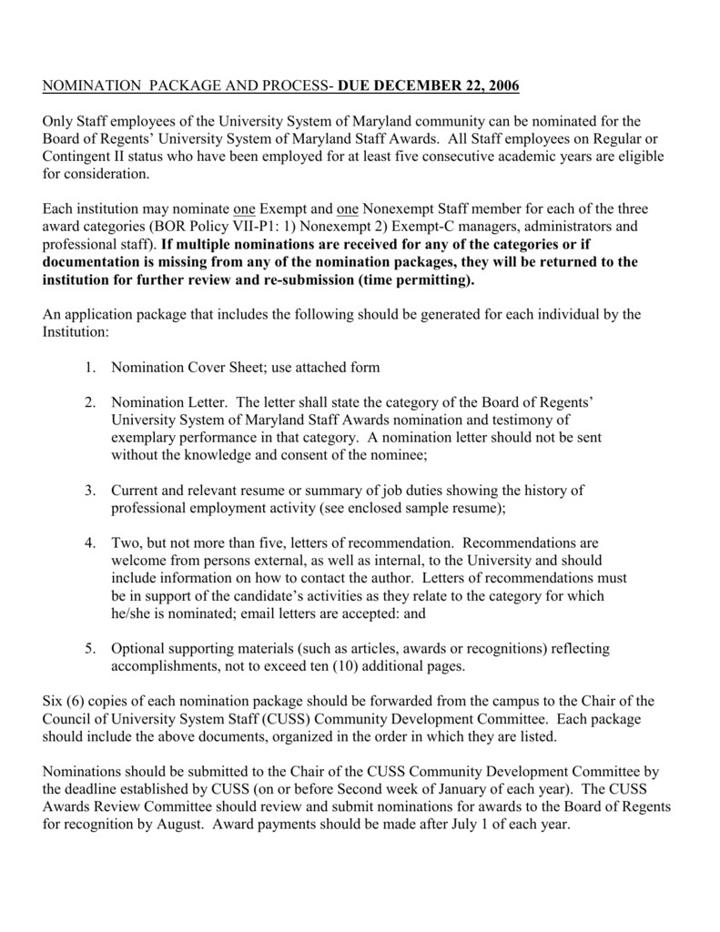 Sample Recommendation Letter For An Award Nominee Invitation Template 