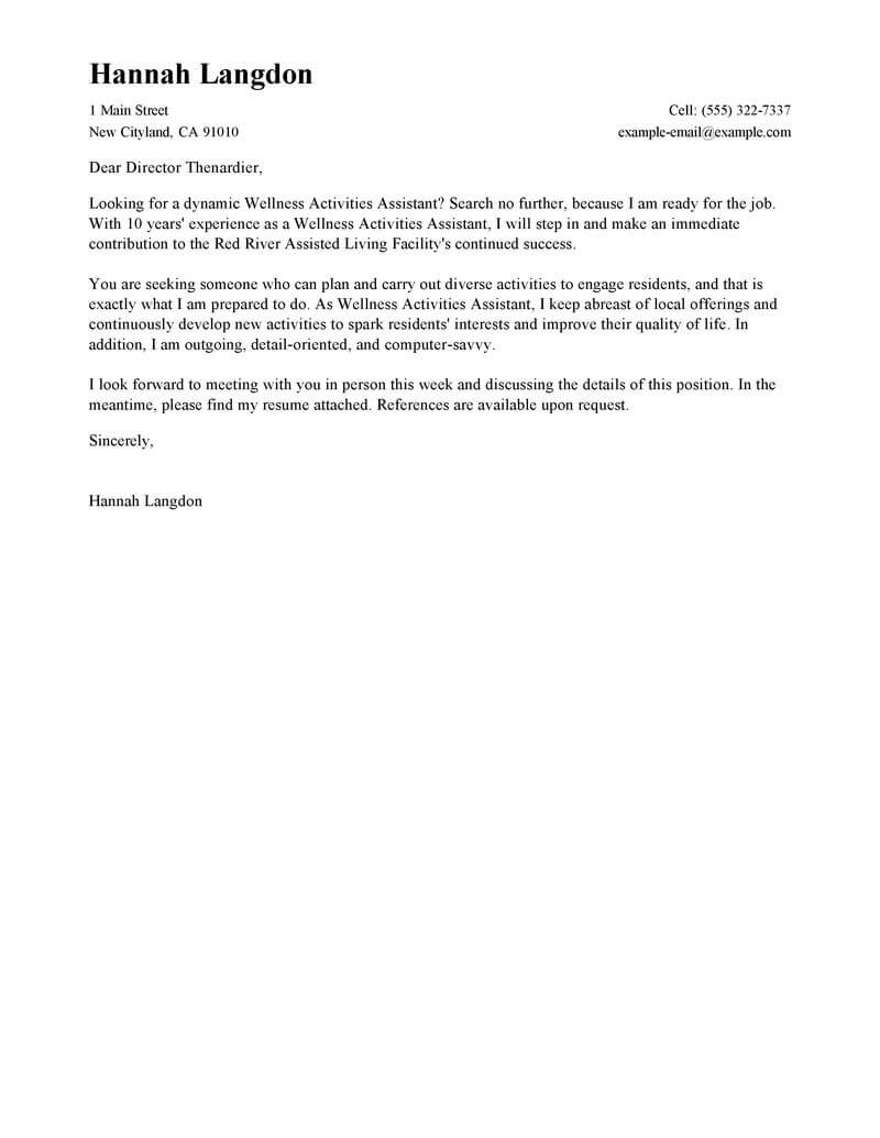 Letter Of Recommendation For Activity Director Invitation Template Ideas