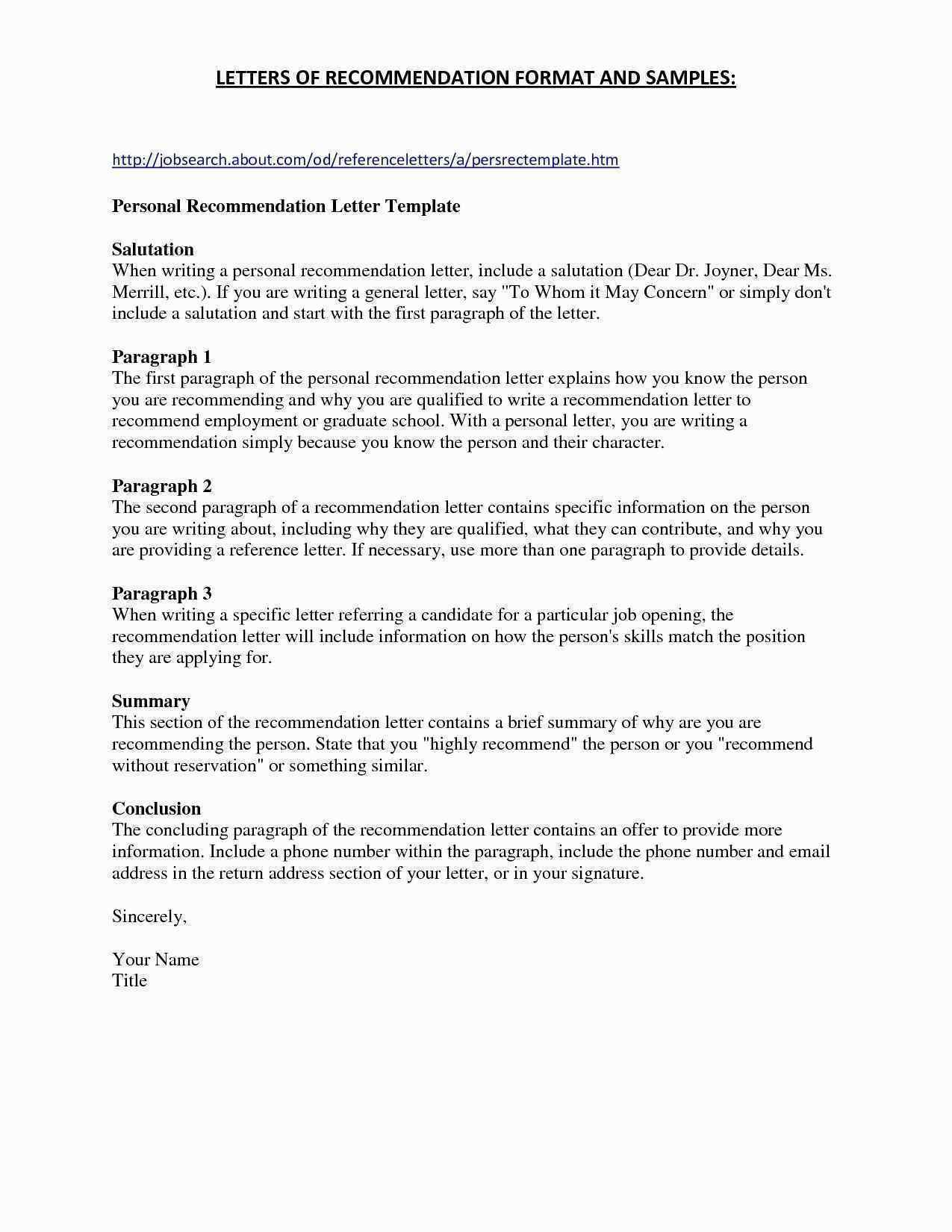 Bullet Points For Letter Of Recommendation Invitation Template Ideas