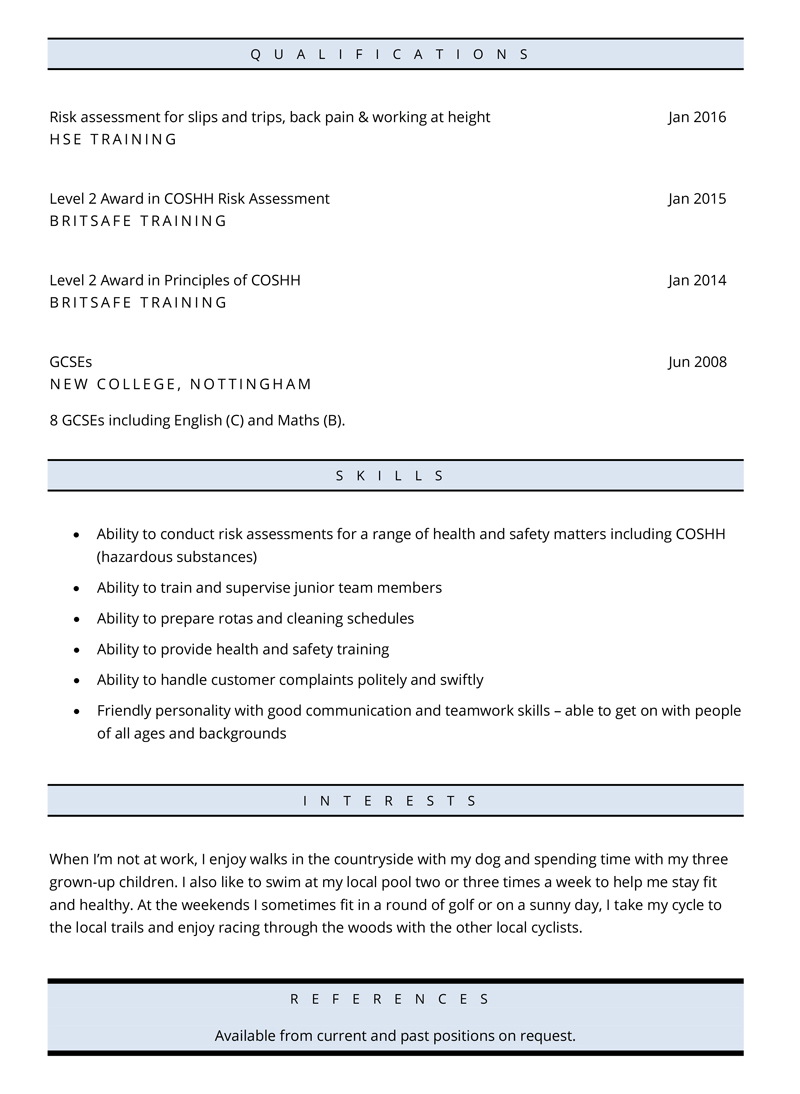 Maximizing Your Cleaner Resume With A Creative Word Template 