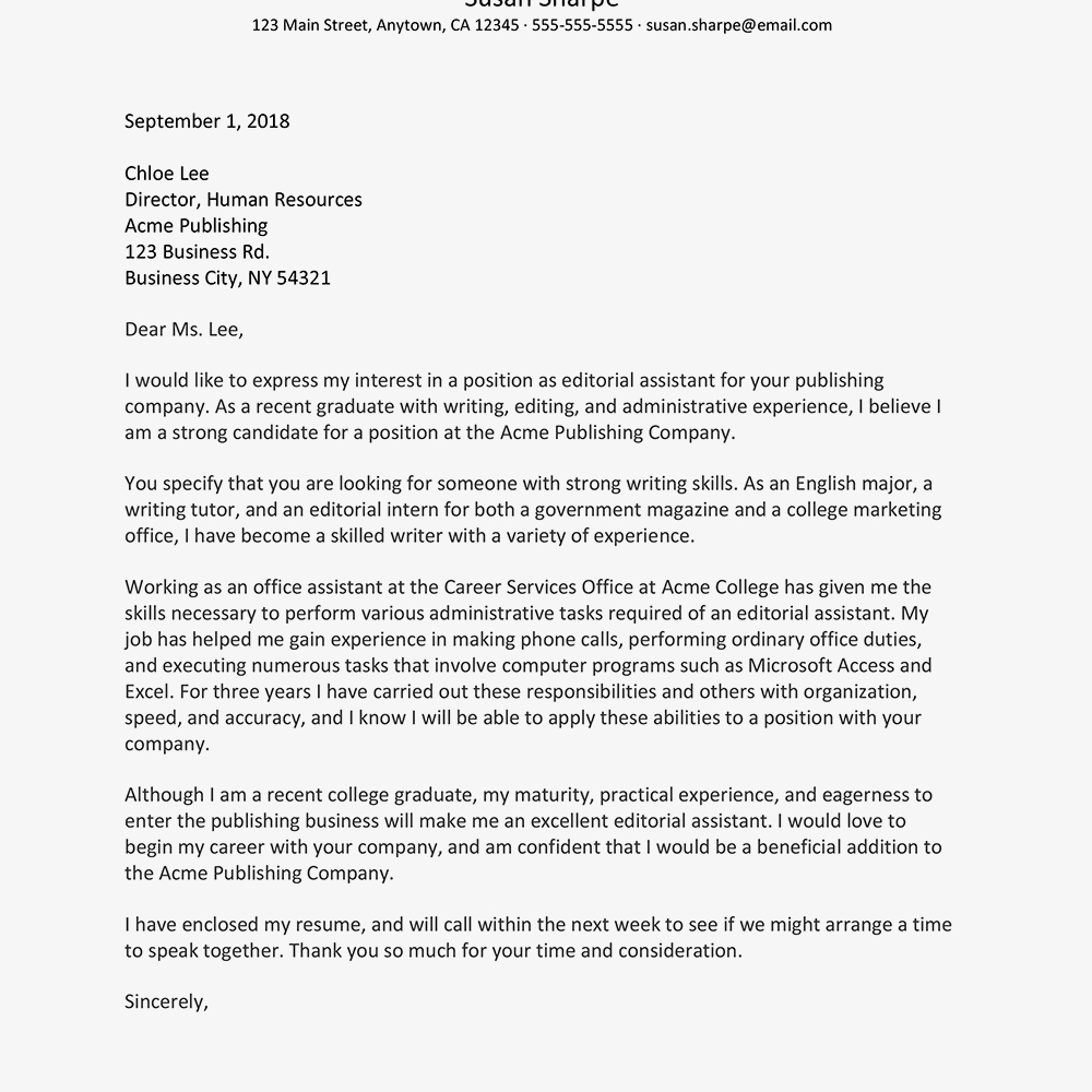 Cover Letter Examples For Recent College Graduates Invitation 
