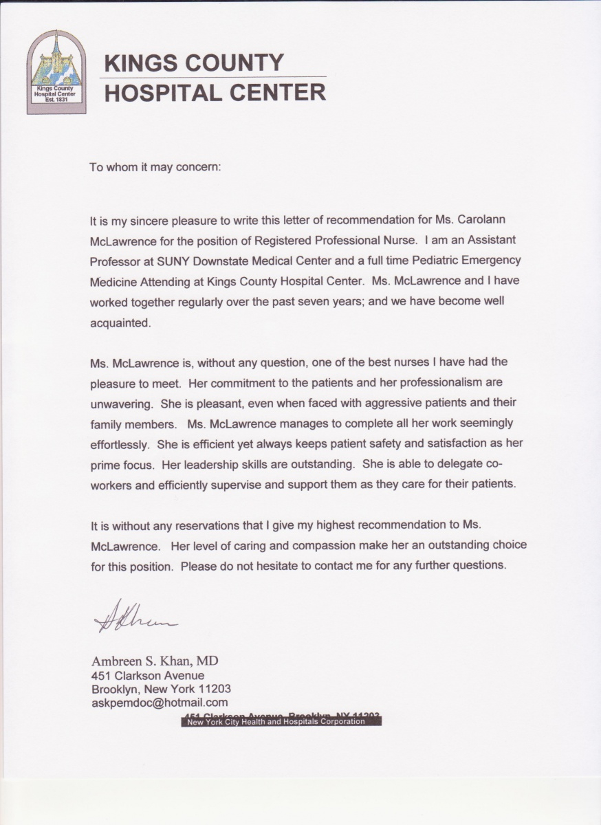 Letter Of Recommendation Template Occupational Therapy Invitation 
