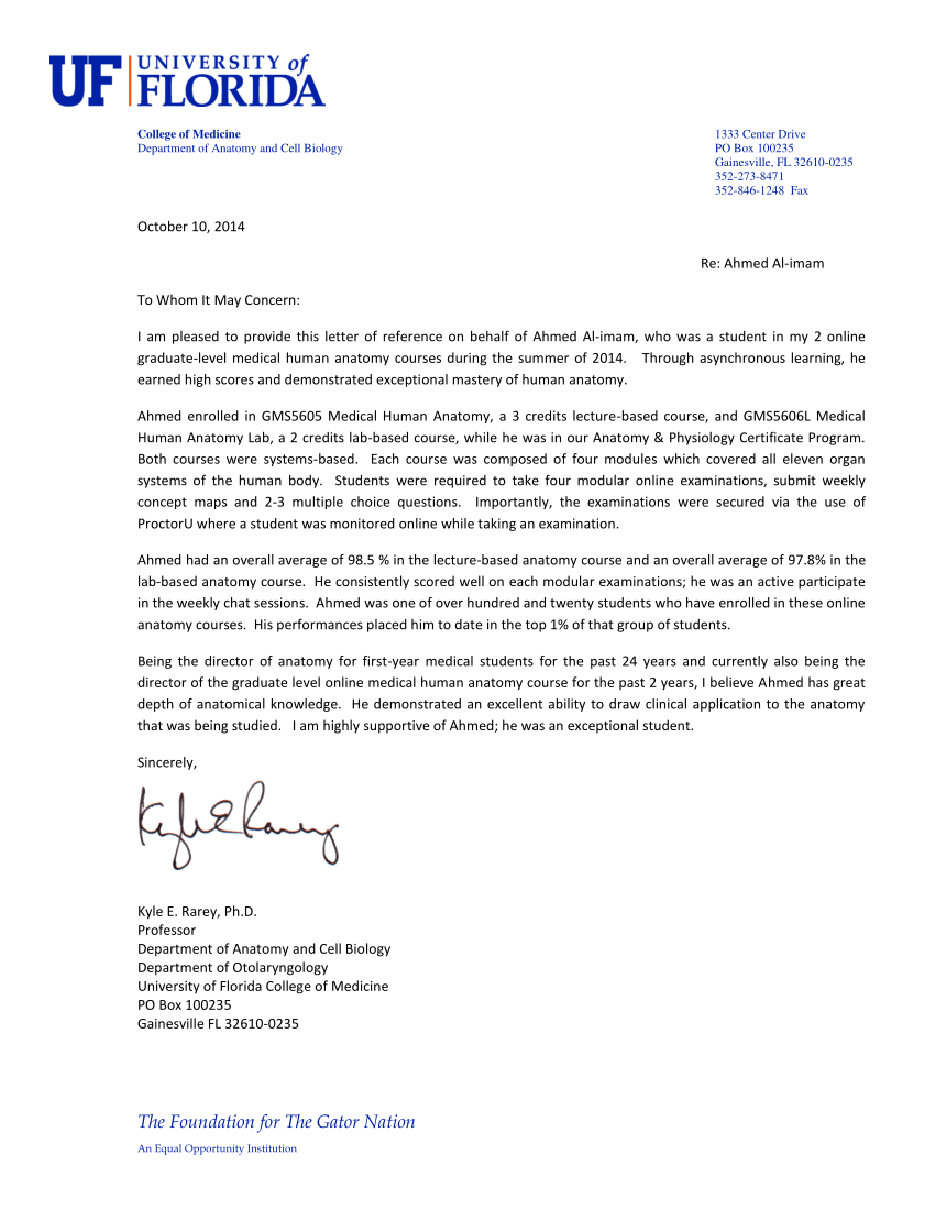 Recommendation Letter For Graduate Student From Professor Invitation