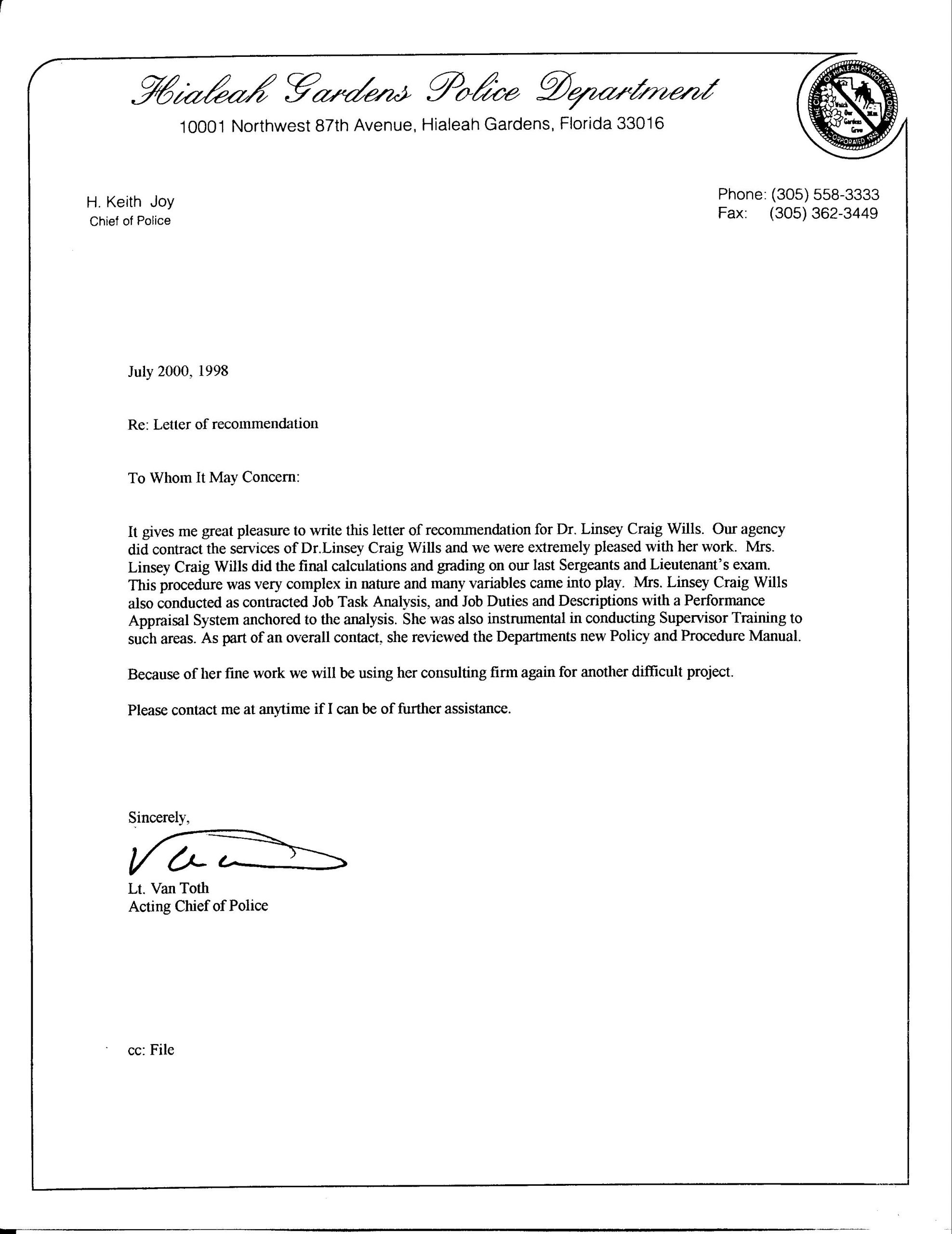 Letter Of Recommendation For Police Force Invitation Template Ideas
