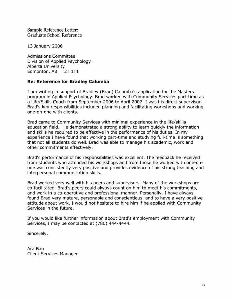 Sample Letter Of Recommendation For Writer Invitation Template Ideas