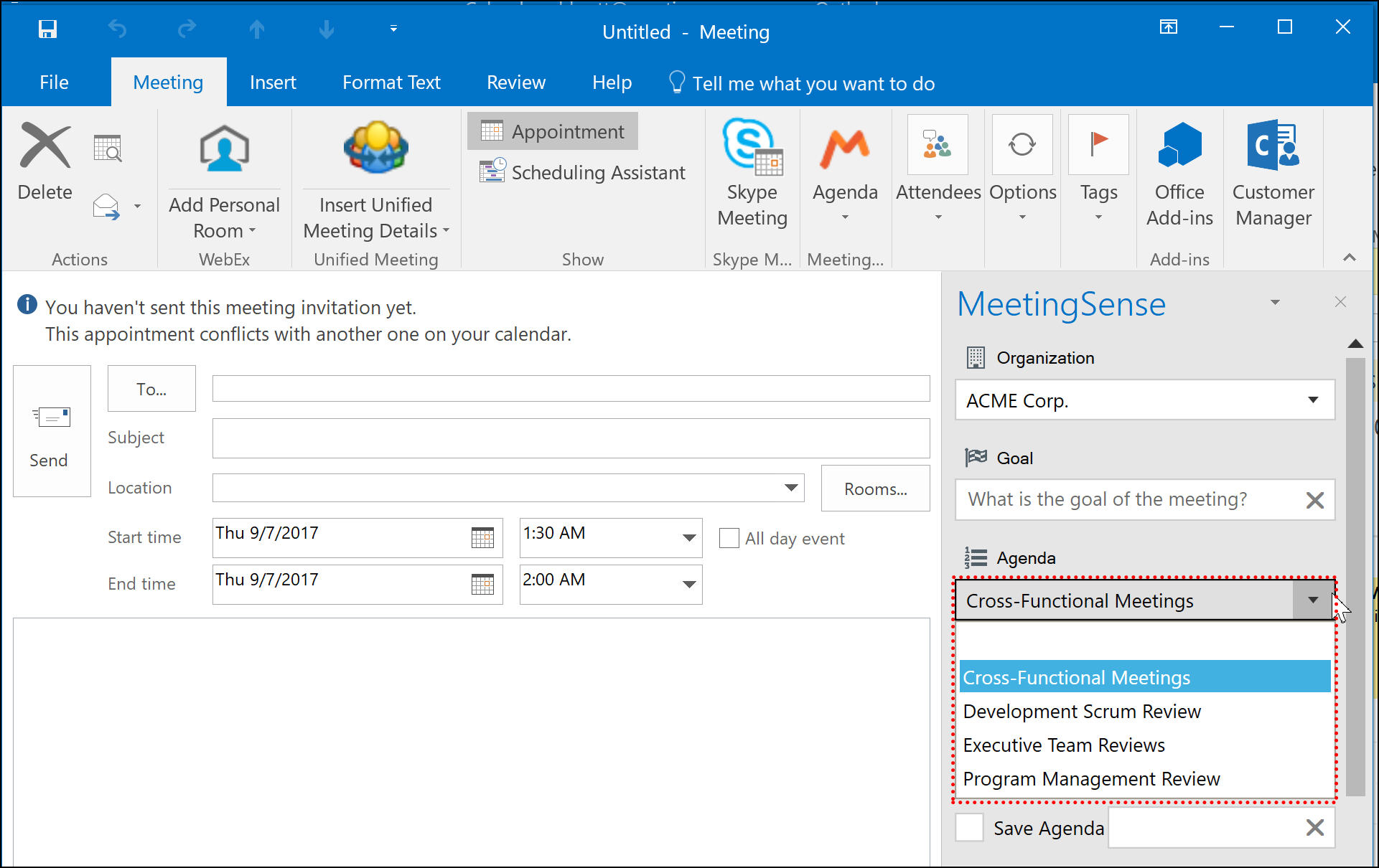 Meeting Agenda Template In Outlook Invitation Template Ideas