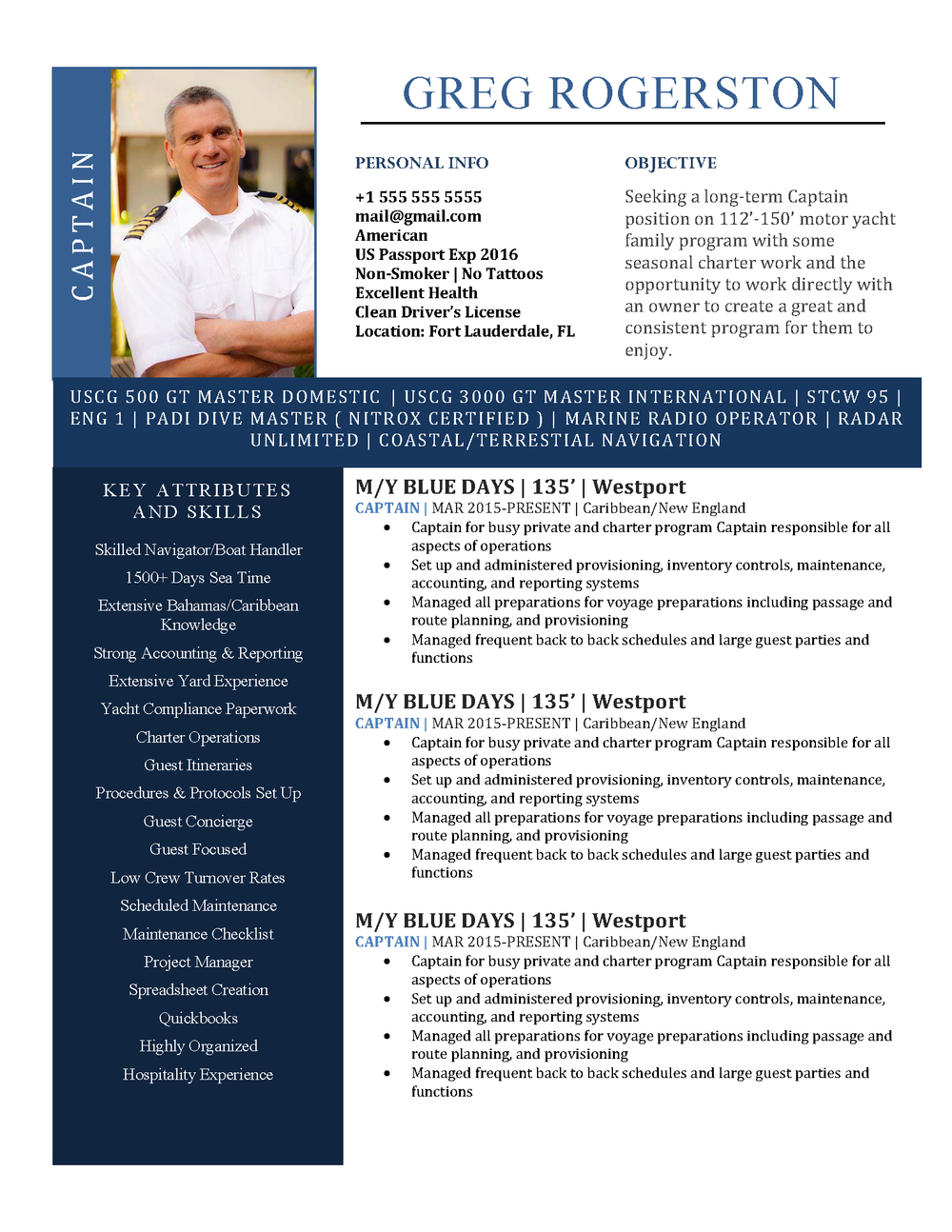 Free Yacht Chef Cv Template Invitation Template Ideas